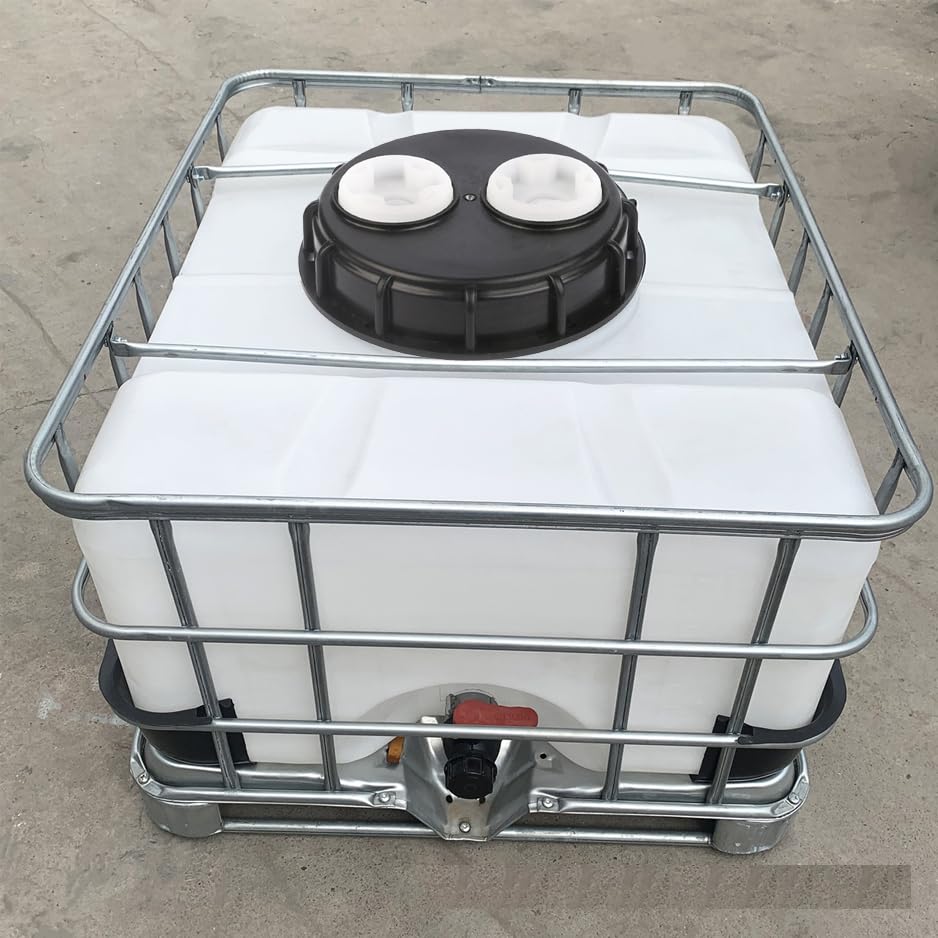 IBC Tank Lids Cover IBC Tote Lid Cap 163mm for Chemical and Other Industries,275-330 Gallon (Black Double Blind Cover)
