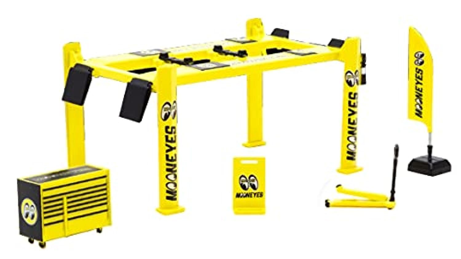 Tarmac Works Mooneyes Garage Tools Set of 5 Pieces with Stickers for 1/64 Model Cars T64A-001-ME