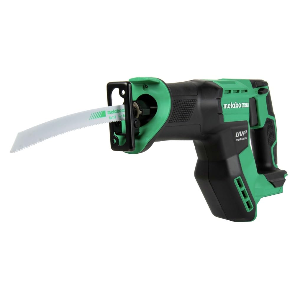 Metabo HPT Cordless 18V MultiVolt⢠Compact Reciprocating Saw | Tool Only - No Battery | 4 Speed Modes | User Vibration Protection | Lifetime Tool Warranty | CR18DMAQ4