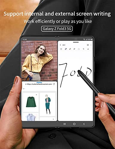 SHIEID Fold 3 S Pen for Samsung Galaxy Z Fold 3/Fold4, S Pen Fold Edition Only Compatible Galaxy Z Fold 3/Fold4 Phone, Black
