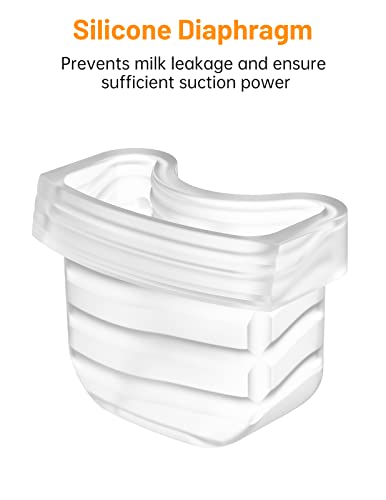 Mumgaroo Hands Free Breast Pump Accessories, Silicone Diaphragm * 1 and Duckbill Valve * 2 for Mumgaroo Wearable Breast Pump, Also Compatible with Momcozy M1, MomMed S18/S21, MISSAA S18/S21
