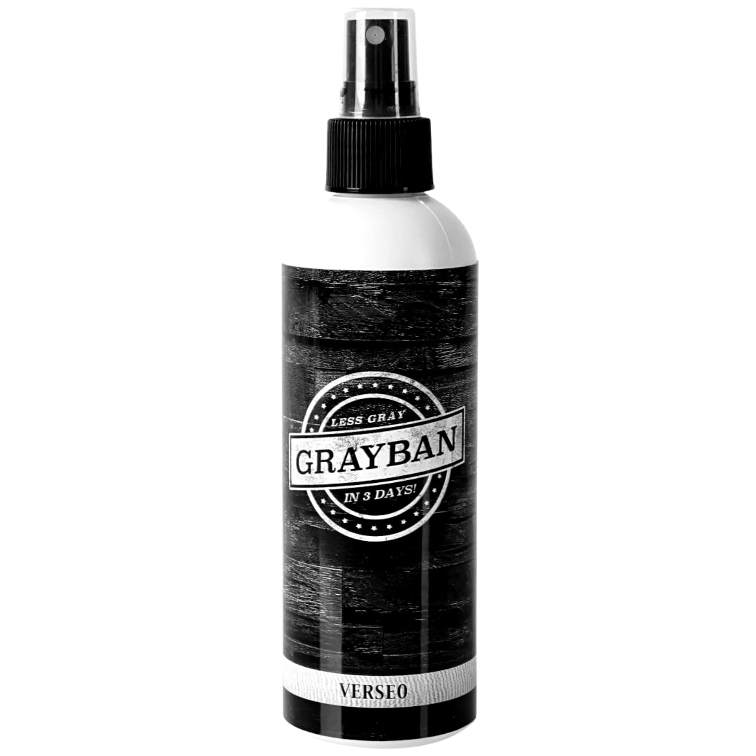 Verseo Grayban Hairspray Color Restorer for Gray Hair, Non-Dye Color Restoring Spray, Natural Protein Pigments, Works With All Hair Colors and Types, 8 Fl Oz