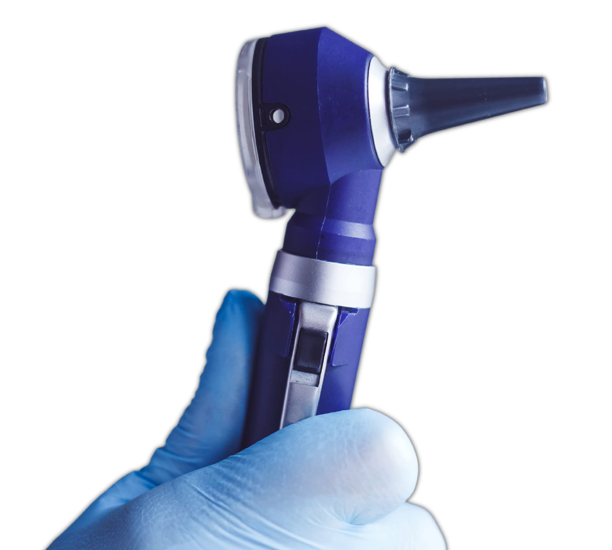 MEDCASE Brilliance Otoscope - Professional Ear Scope with LED Light and Speculum for Ear Examination and Diagnosis - Ideal for Professional and Home Use - Blue
