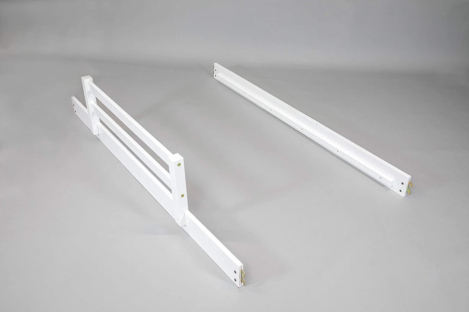 CC KITS Wooden Safety Bed Side Guard Rail for Toddler, Kids and Childrenās Beds (White)