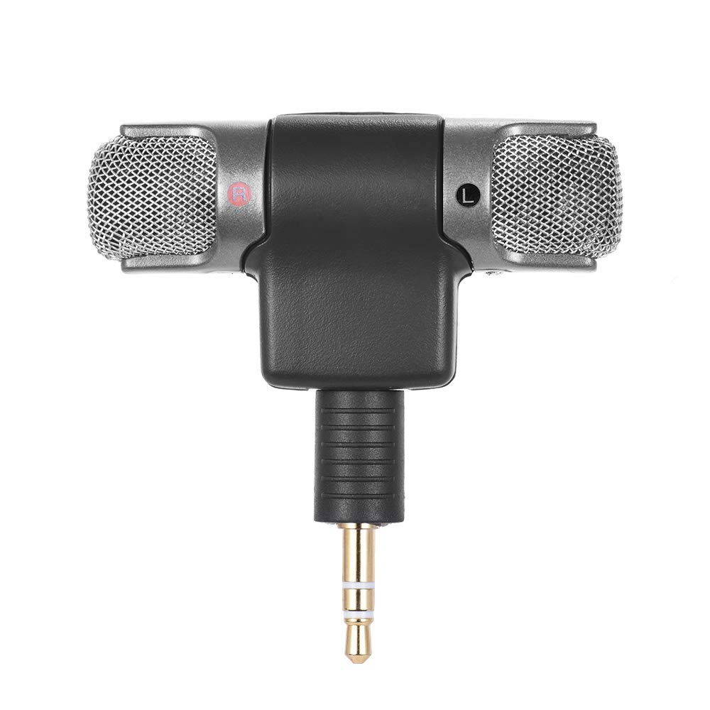 Camnoon External Stereo Mic Microphone with 3.5mm to Mini USB Micro Adapter Cable for GoPro Hero 3 3+ 4 for AEE Sports Action Camera