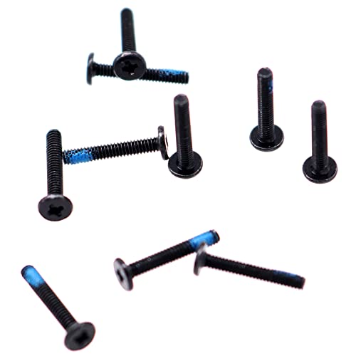 Deal4GO 10-Pack M2 x 12 mm Phillips Flat Head Screw w/Nickel Plated Replacement for Laptop Bottom Cover Screws (Black)