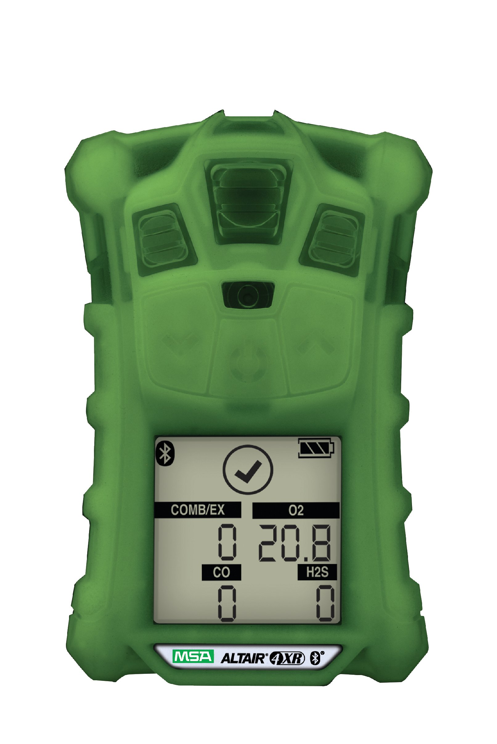 Msa 10178571 Altair 4XR Multigas Detector: LEL, O2, H2S & CO, Glow-in-The-Dark, Global Charger