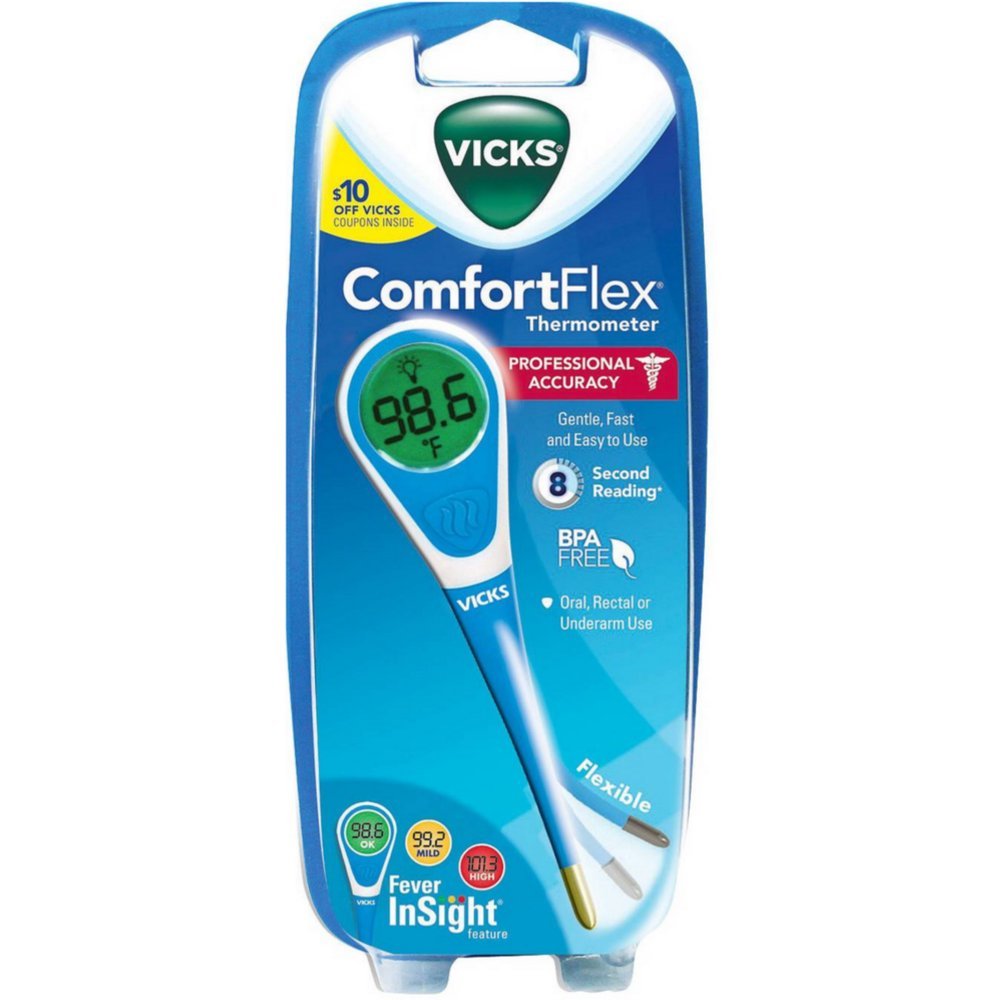 Vicks ComfortFlex Digital Thermometer 1 ea (Pack of 4)