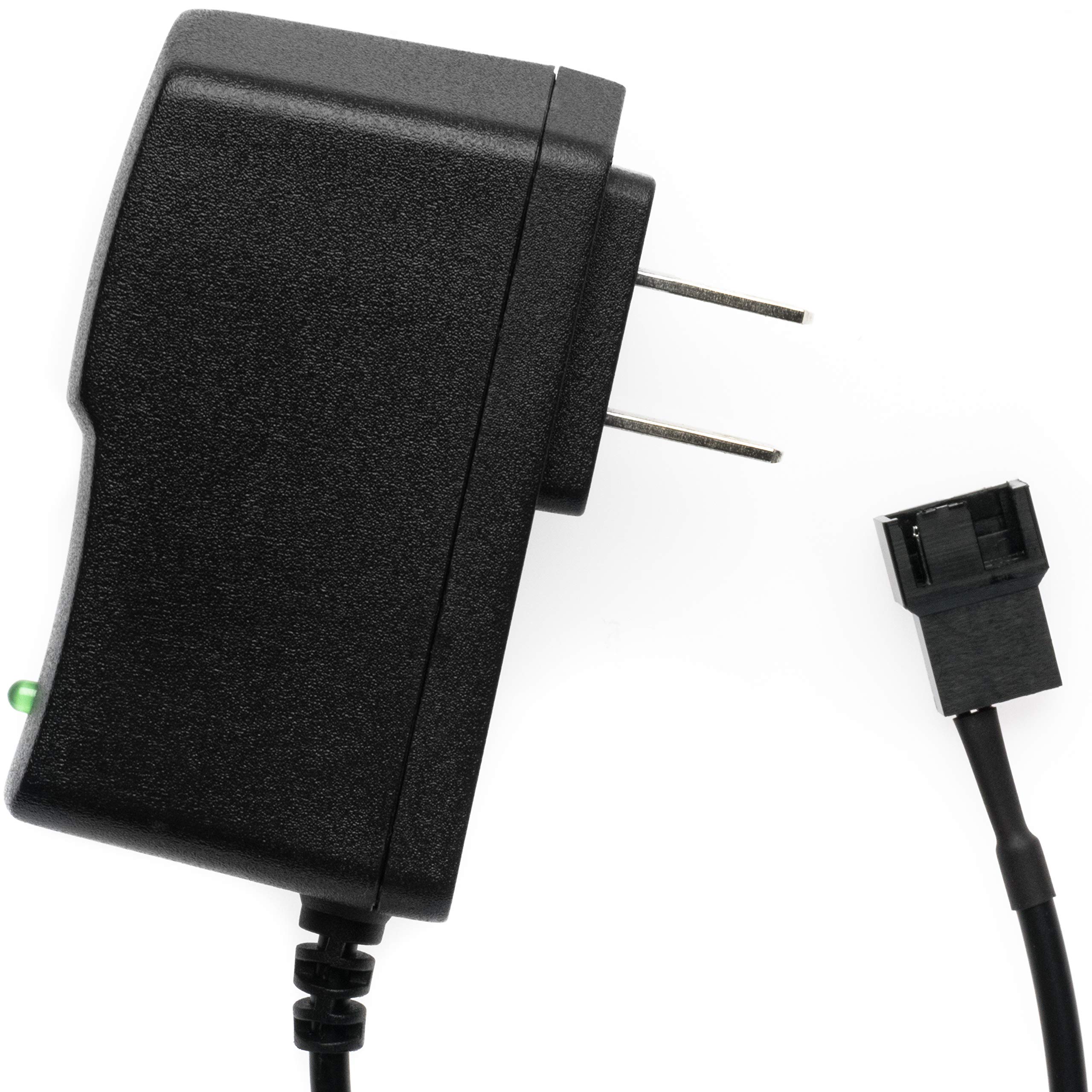 CRJ Three PC Fan Power Supply - 60-Inch, DC 12V1A - AC Power Adapter for Up to Three 3-Pin/4-Pin Computer Fans