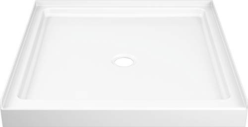 Delta Faucet ProCrylic 36 x 36 Center-Drain Shower Base, High-Gloss White B78615-3636-WH