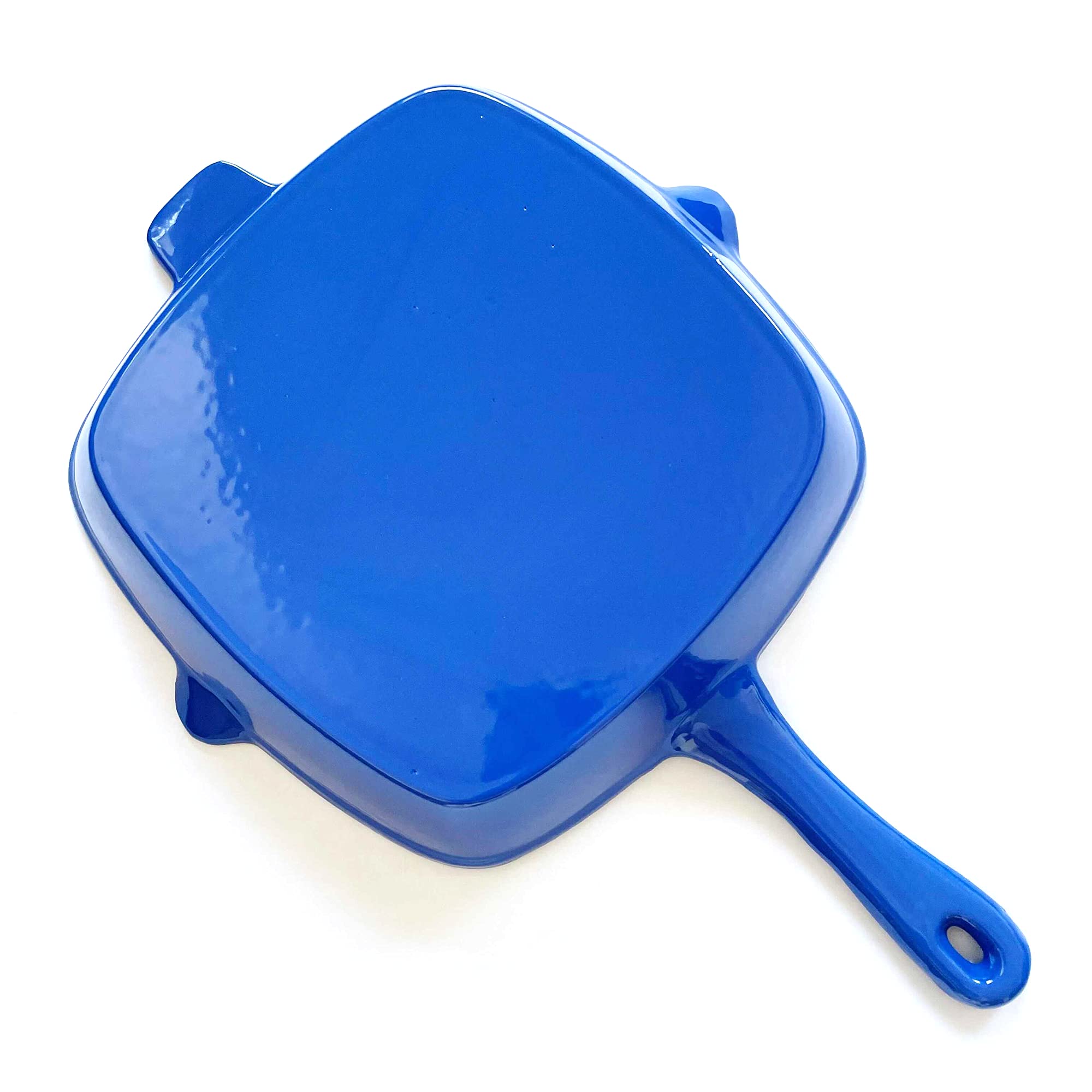 Jean-Patrique Professional Square Cast Iron Skillet Griddle Pan - 25cm | Non-stick, non-toxic surface for healthier cooking. Pre-seasoned and ready to use | From