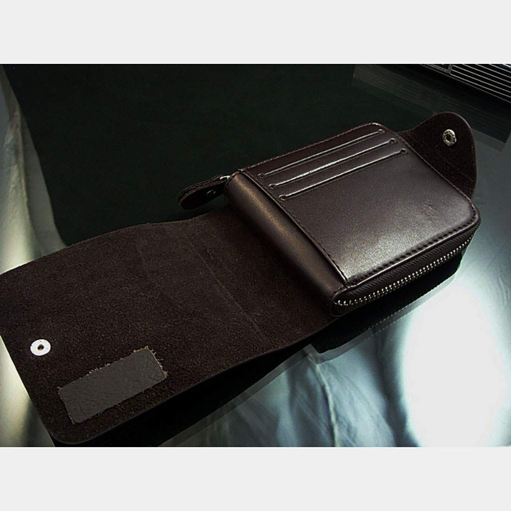 Charming Purse Leather Billfold Card Handbag Mens Holder Zip Clutch Wallet