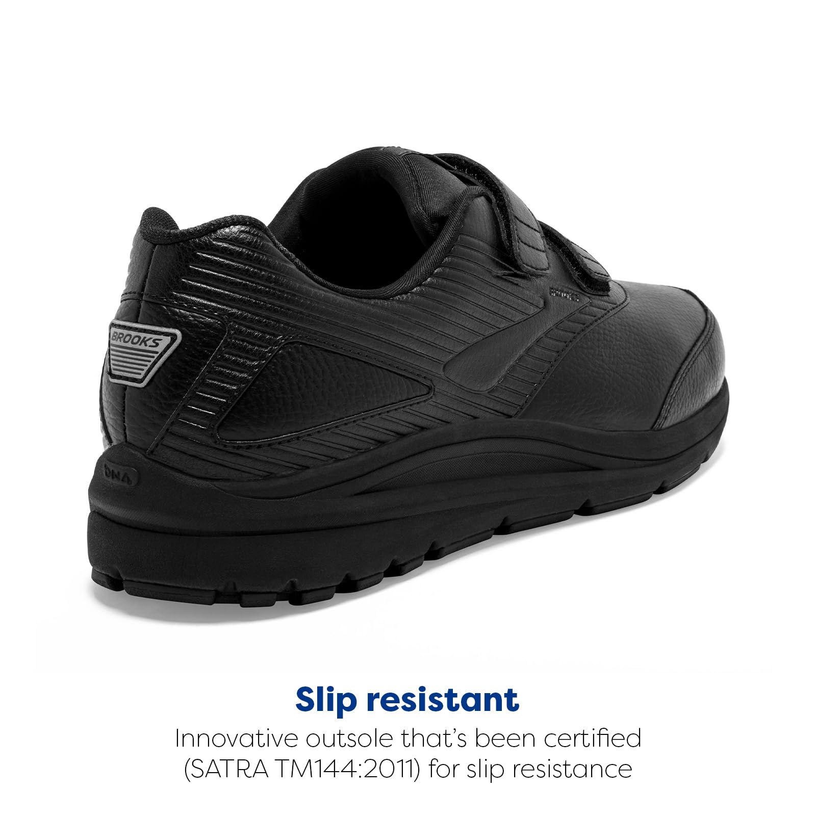 Brooks Men's Addiction Walker V-Strap 2 Walking Shoe - Black/Black - 11 X-Wide