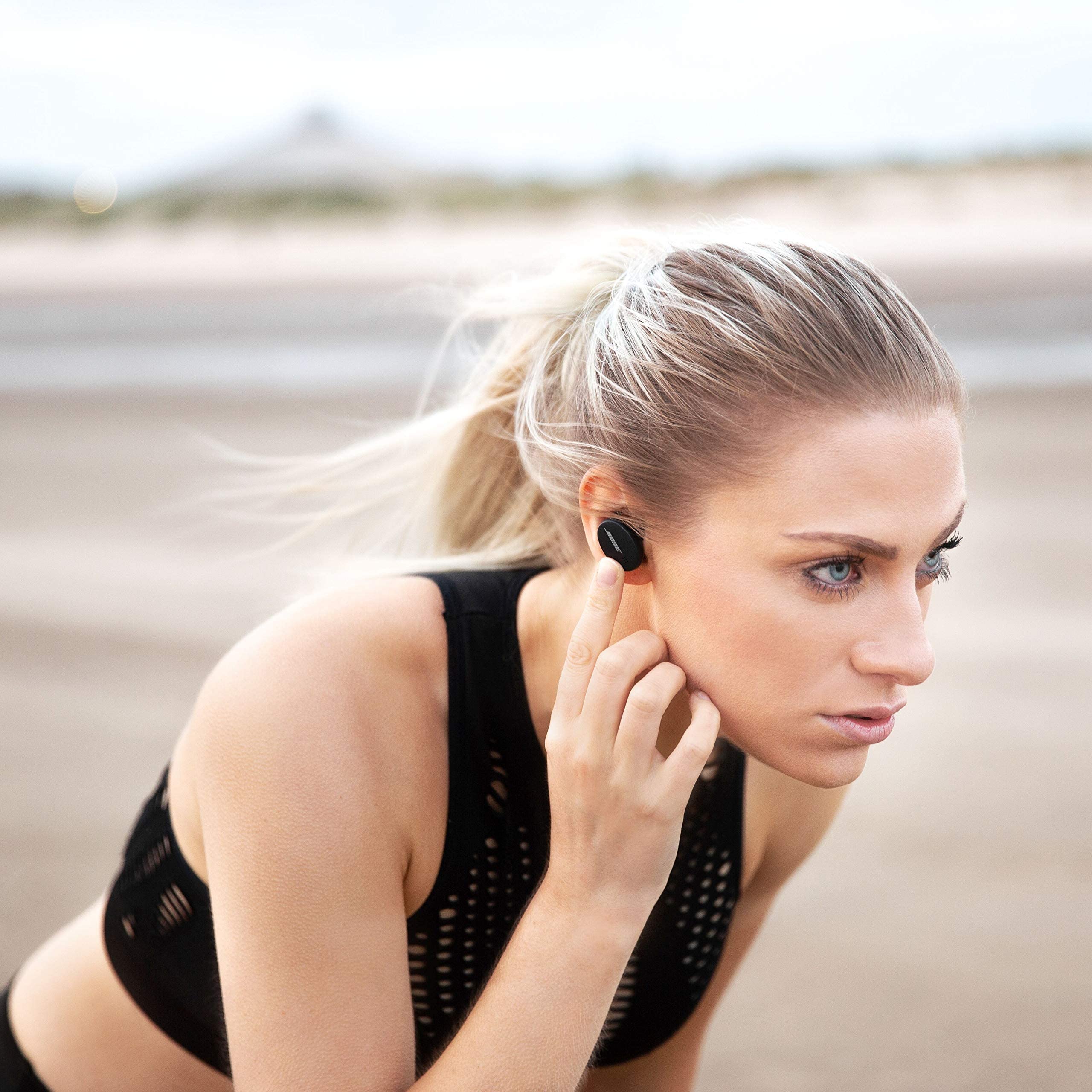 Bose Sport Earbuds - True Wireless Earphones - Bluetooth in-Ear Headphones for Workouts and Running, Triple Black (Renewed)