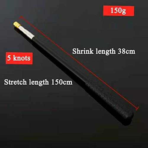 Beiersa 5 feet Long Stainless Steel Telescopic Rod 5-Prong Harpoon, Replaceable Harpoon, Replacement Diameter 8MM, Telescopic Rod can be Adjusted in 5 Sizes (5 Fork with Telescopic Handle)