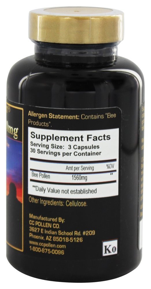 C.C. Pollen Energy 520mg - 90 caps,(CC Pollen Company)