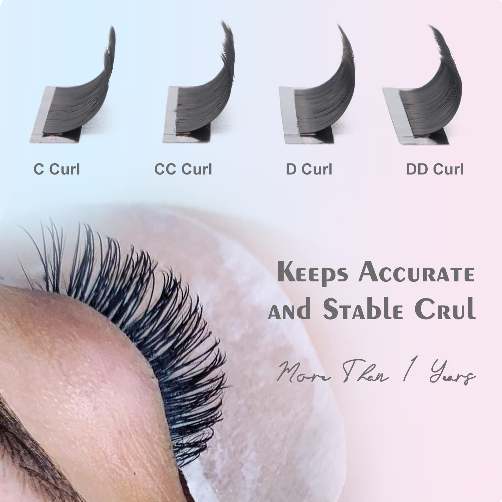 DF Lash Extension Volume Lashes Extension 0.05 CC Curl 8-15mm Mixed Tray Individual lash Extensions Classic Lash Extensions Soft Matte Black Single Eyelashes Professional Salon Use