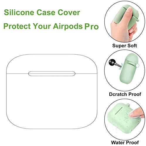 Silicone Case for Airpods Pro, Cute Tiger Panda Funny Animal Protective Soft Rubber Cover Skin with Anti-Lost Keychain (Panda Designed)