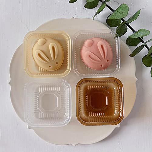 BYNNIX Mooncake Mold, Cute Rabbit Shaped Mooncake Molds Mooncake Moulds DIY Gadgets for Mid-Autumn Festival