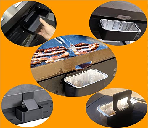 Firsgrill 32-Pack Professional Fits Blackstone 17" 22" 28" 30" 36" Griddle Grill Liners Foil Tray Drip Pans Grease Cup Liners 8" L x 3.75" W x 3" D