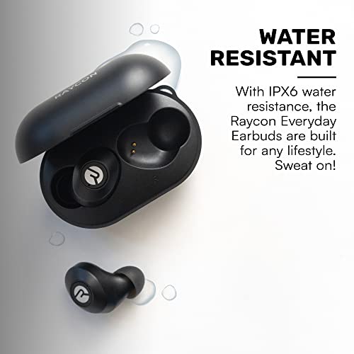 Raycon The Everyday Bluetooth Wireless Earbuds with Microphone- Stereo Sound in-Ear Bluetooth Headset True Wireless Earbuds 32 Hours Playtime (Matte Blue)