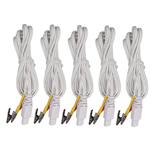 Crocodile Clip Connective Cord, Potable Size Copper Foil Wire Crocodile Clip Cord for Slimming Massager