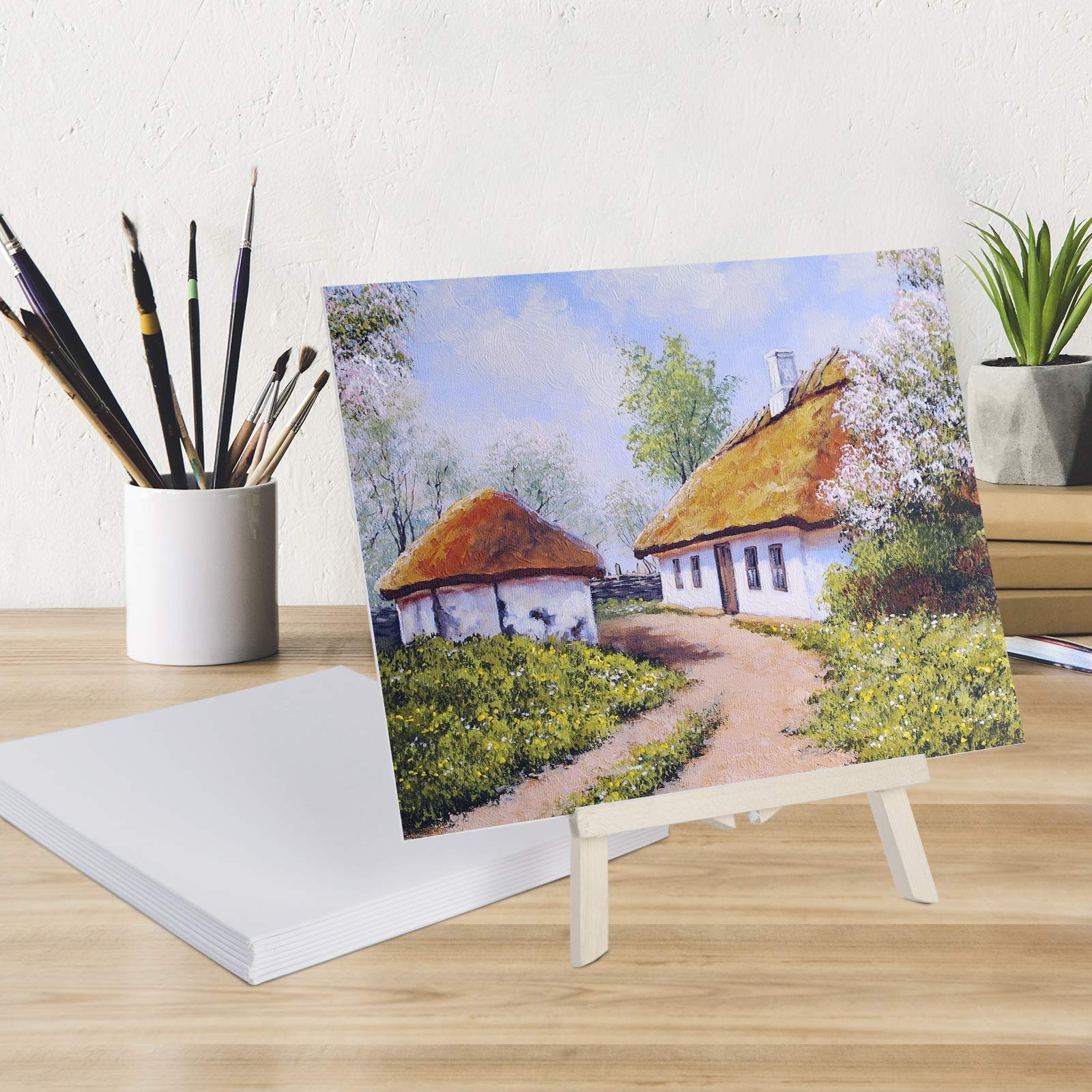 Canvases for Painting, 8 x 10 Canvas (Pack of 3), Canvas Panels Value Pack for Oil & Acrylic Painting