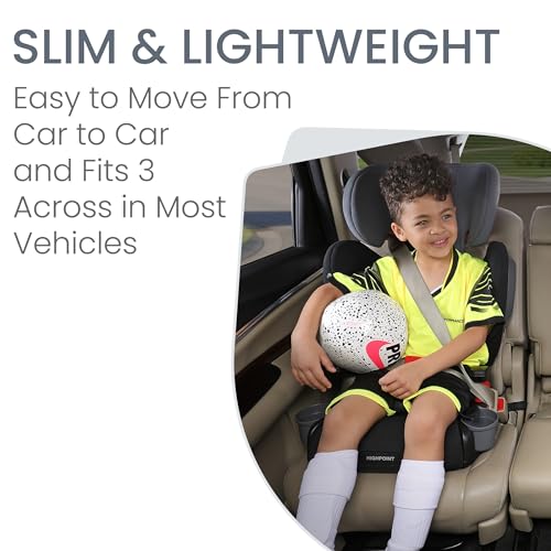 Britax Highpoint 2-Stage Belt-Positioning Booster Car Seat, Teal - Highback and Backless Seat