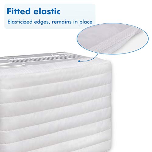 Brivic Indoor Air Conditioner Cover AC Cover for Inside Window Unit 21 x15 x 3.5 inches(L x H x D),White