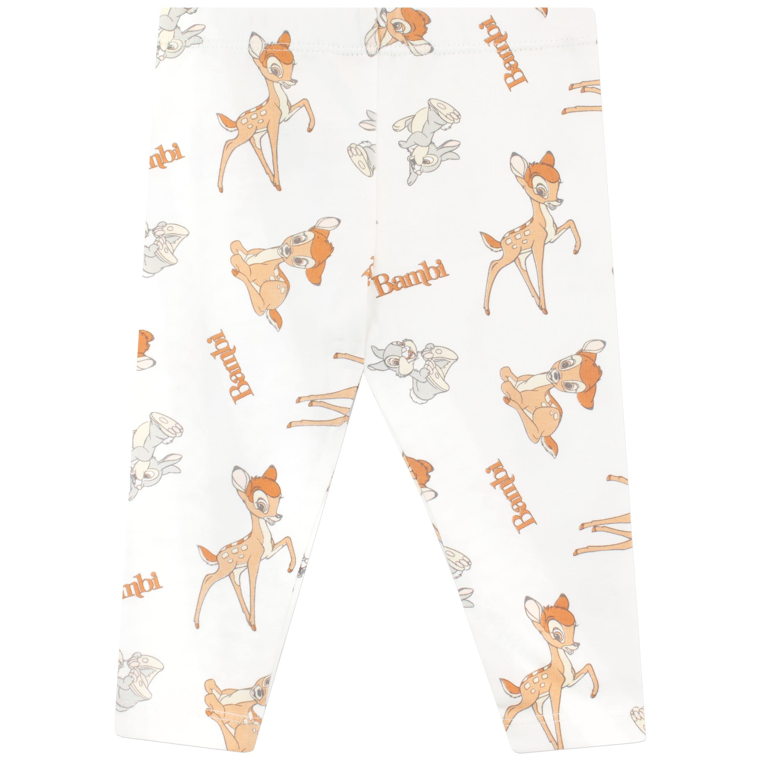 Disney Baby Girls Bambi Bodysuit with Hat and Bib Outfit 5 Piece Set White 12 M
