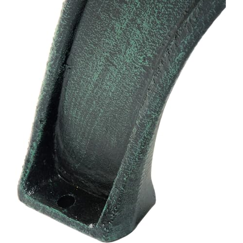 Global Industrial 4'L Park Bench with Backrest, Recylced Plastic, Green