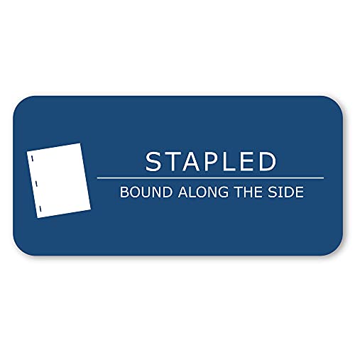 Roaring Spring Test Blue Exam Book, 50 Pack, Wide Ruled with Margin, 8.5" x 7" 12 Sheets/24 Pages, Blue Cover, (77413)