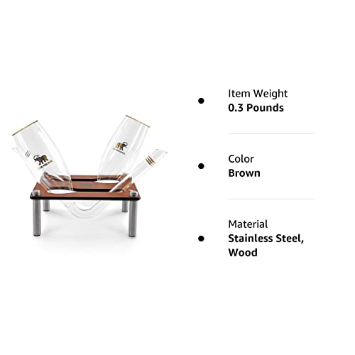 Chambong β Holder for Easy Refills - Premium Wood Stand Holds 2 Pieces