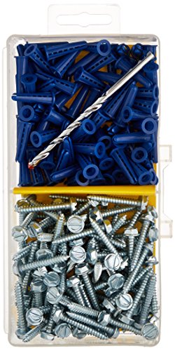 The Hillman Group 373515 Plastic Anchor Kit 10-12 Includes Screws and Drill, 1