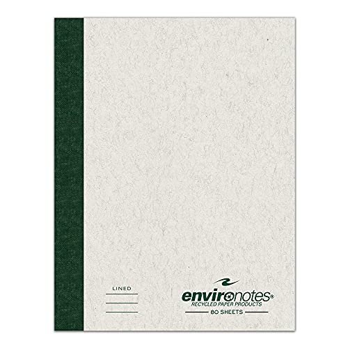 ROARING SPRING Recycled Composition Book, 9 3/4" x 7 1/2" (77270), Gray Kraft, Single Notebook, (ROA77270)