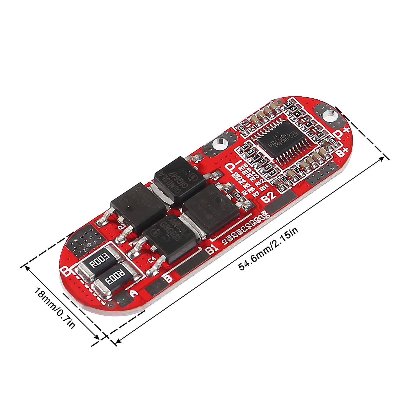 Diann 4pcs 5S BMS 25A 21V 18650 Li-ion Lithium Battery Protection Circuit Charging Board Module PCM Polymer Lipo Cell PCB