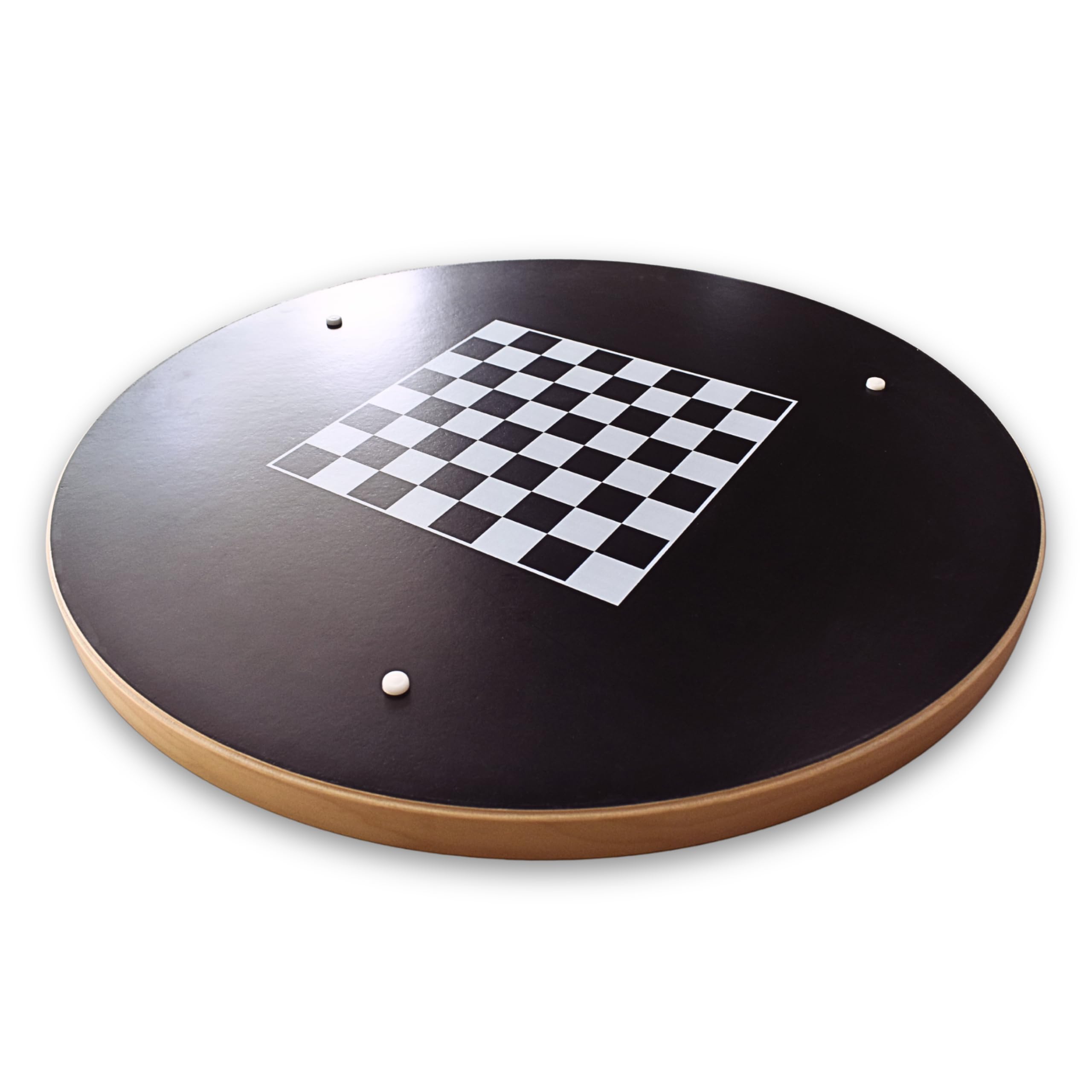 The Crokinole Canada Board (No Branding, with Checkerboard) - Tournament Style Crokinole Board Game Set (Meets NCA Standards)