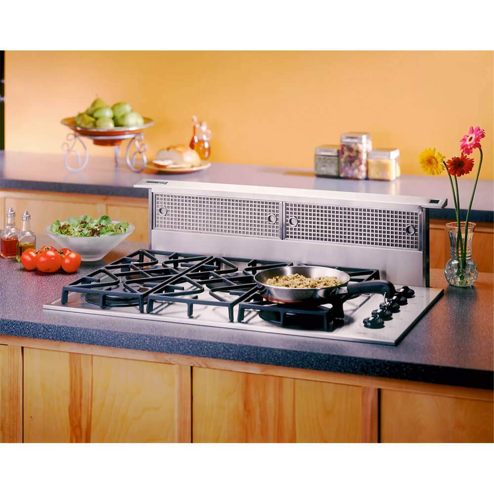 Broan Elite Rangemaster RMDD3604 Downdraft Ventilation System with Internal or External Blower Options Heat Sentry Infinitely Adjustable Control and Optional Remote Button Kit: 36 Inch/Internal