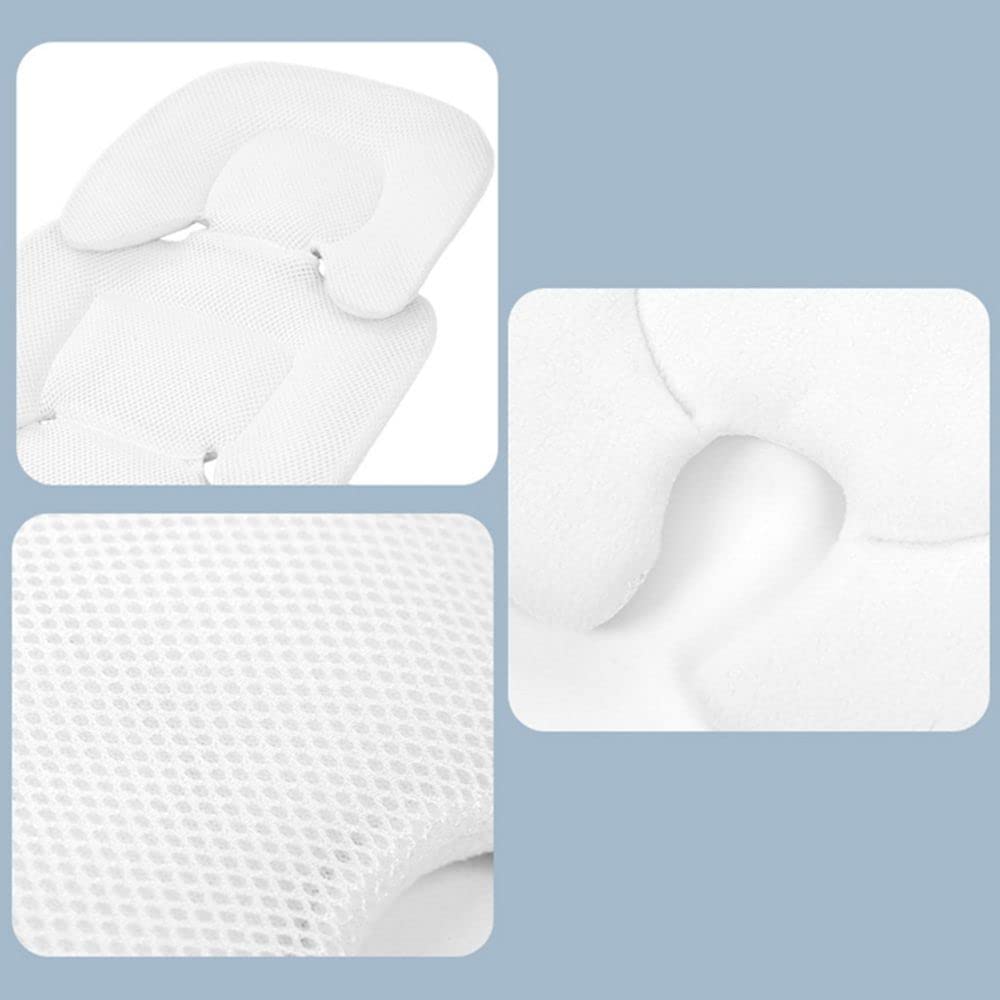 CHDHALTD Baby Stroller Cushion, Baby Head Neck Support Pillow Mattress Mesh Liner Mat for Baby Neck Support Pillow(Black)