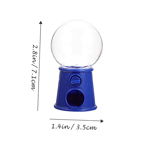 JOINPAYA 8pcs Mini Machine Mini Cake Containers A Vending Machine Mini Containers Gumball Machines Dispenser Machine Mini Gumball Dispenser Plastic Blue Money Bank Candy Box