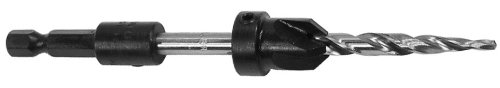 W.L. Fuller C8HT 11/64" Taper Point Drill Bit with Countersink and 1/4" Quick Change Hex Shank
