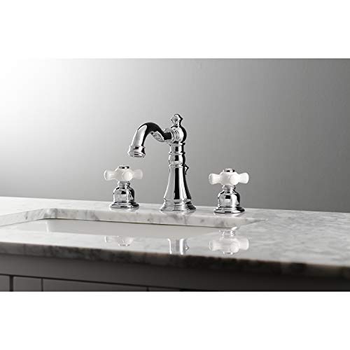 Fauceture FSC1971PX American Classic Widespread Bathroom Faucet with Pop-Up Drain, Polished Chrome