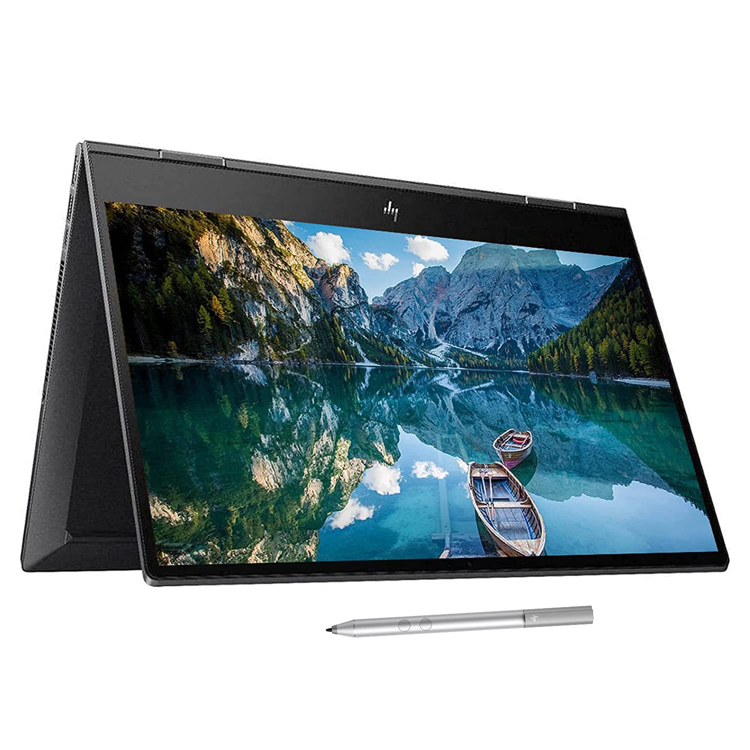 HP Newest Envy x360 2-in-1 Laptop, 15.6" Full HD Touchscreen, AMD Ryzen 7 5700U 8-Core Processor, 64GB RAM, 2TB SSD, Backlit Keyboard, HDMI, Webcam, Wi-Fi 6, Windows 11 Home, Stylus Pen Included