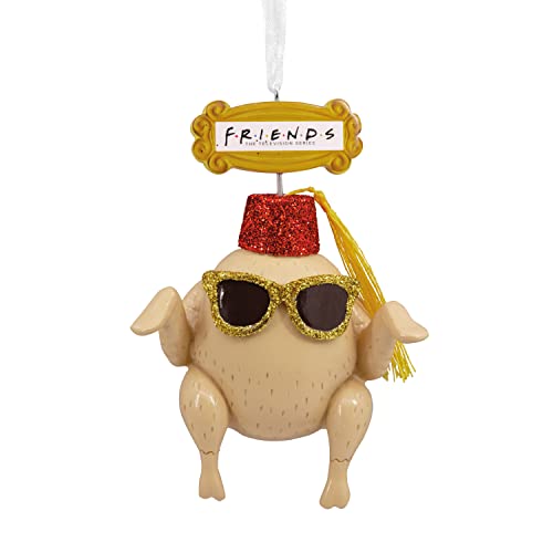 Hallmark Friends Frame Christmas Ornament, Resin & Friends Turkey in Fez and Sunglasses Christmas Ornament, Resin