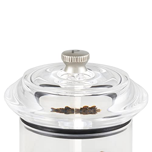 Cole & Mason H83001P Solo Clear Pepper Mill, Precision+, Acrylic, 114 mm, Single, Includes 1 x Pepper Grinder