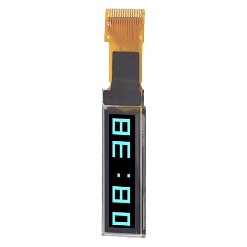 Display Screen, 15 Pin 4 Pcs Bright Low Power Consumption 0.91in Display Module for DIY(Blue)