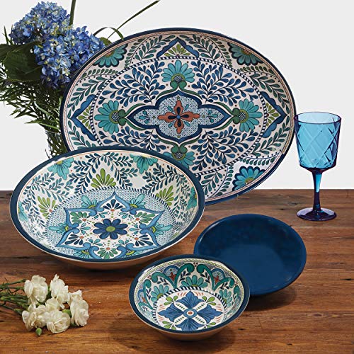 Cerified International Talavera 5-Piece Melamine Salad/Serving, Set, Multicolored