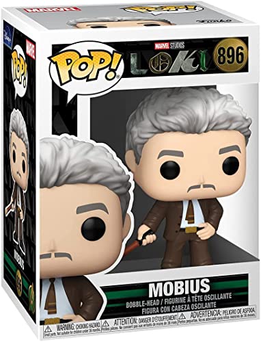Visit the Funko Store Loki - Mobius Funko Pop Protector Bundle - Marvel: Loki - Mobius #896 Pop Figurine 3.75 Inch with Clear Plastic Pop Protector Case