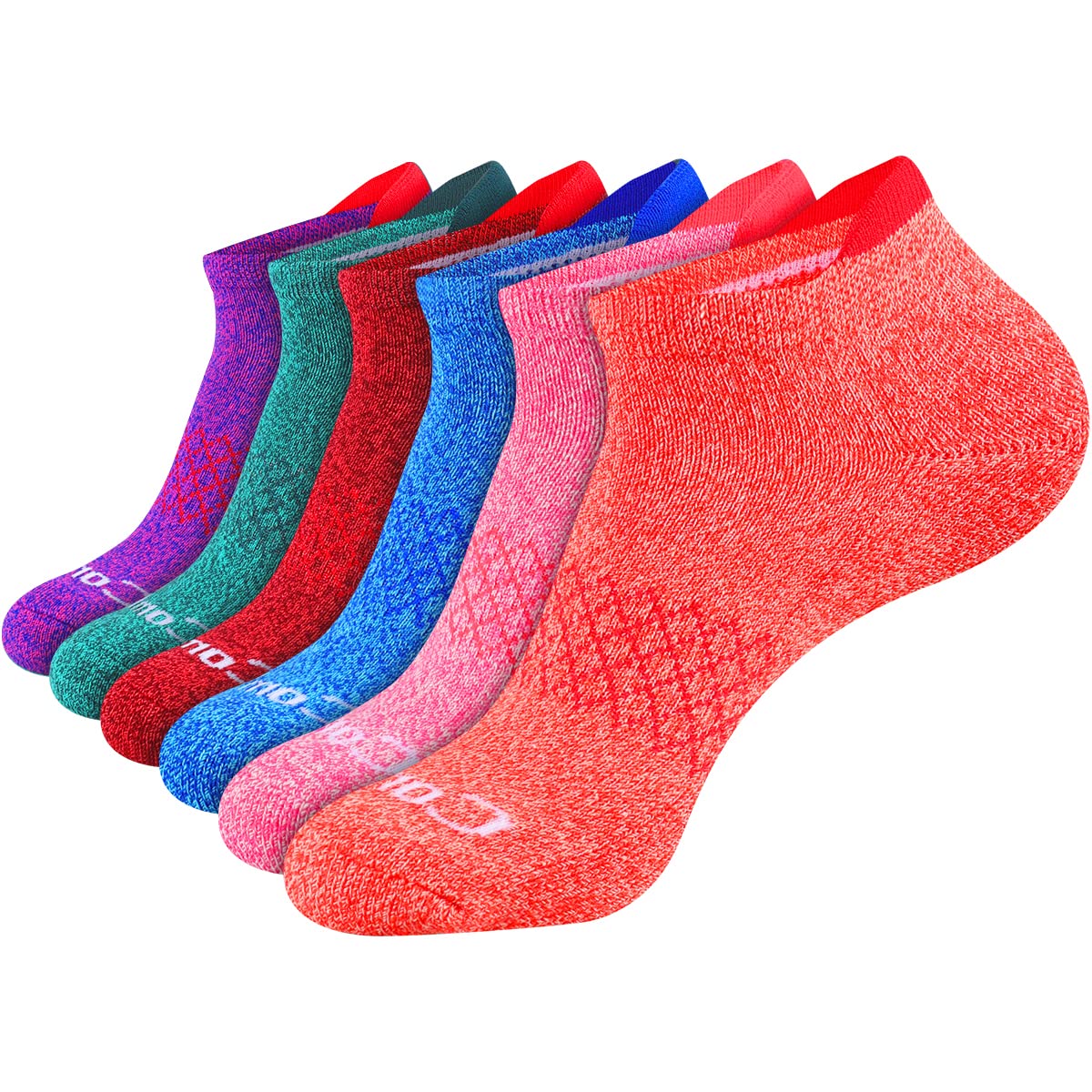 Comfoex Womens Ankle Socks 6/7 Pairs Cushioned Athletic Running Socks with Tab