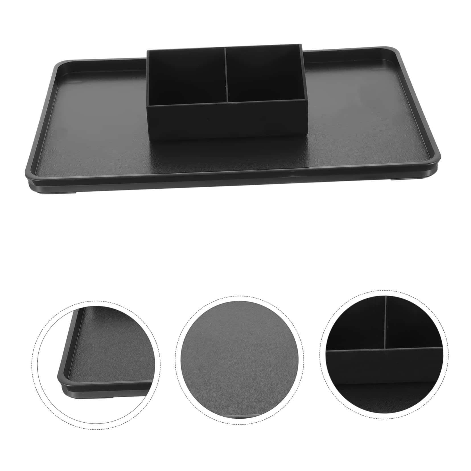 Cabilock 1 Set Tea Tray Tea Bag Bin Storage Tray Reusable Plate Drink Holder Noodle Dish Appetizer Serving Tray Tea Serving Tray Tea Holder Decor Plate for Home Plastic Product Storage Box